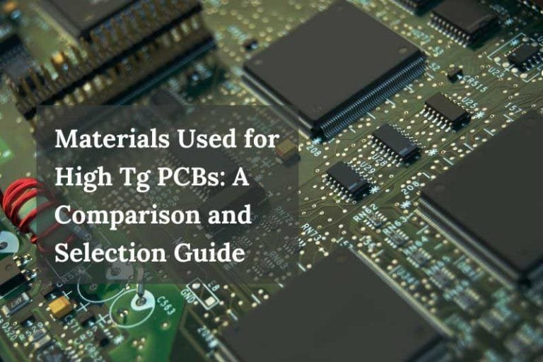 High Tg PCB Materials: A Comparison and Selection Guide - JHYPCB